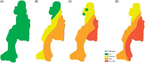 Forest Fire Risk Area In High Emission Scenario A Current B Near C Download Scientific