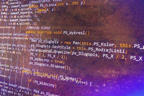 Programming Coding Source Code Screen Stock Illustration