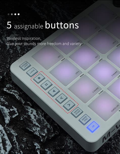 M Vave Smc Pad Launchpad Usb C And Portable Design Wireless Midi Controller With Rechargeable