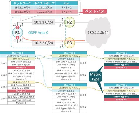 Ospf Lsa Type 5 Metric Type ゆるふわねっとわーく