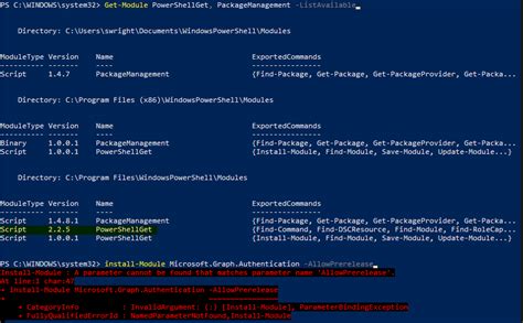cannot use newer version of powershellget in powershell 5 1