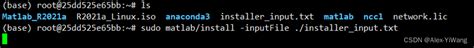 Matlab ：【12】手把手教你在linux以命令行方式（静默方式非图形化方式）安装matlab（正版）