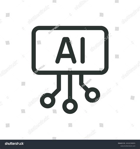 Ai Isolated Icon Neural Network Vector Stock Vector Royalty Free 2410238955 Shutterstock