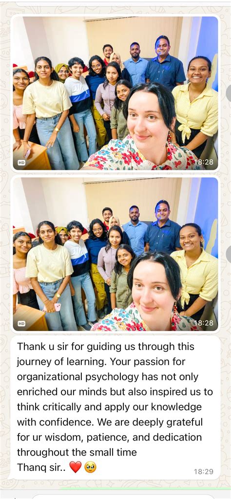 Dhananjaya Perera On Linkedin Lecturing Psychology