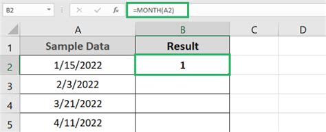 How To Extract Month From Date In Excel Step By Step
