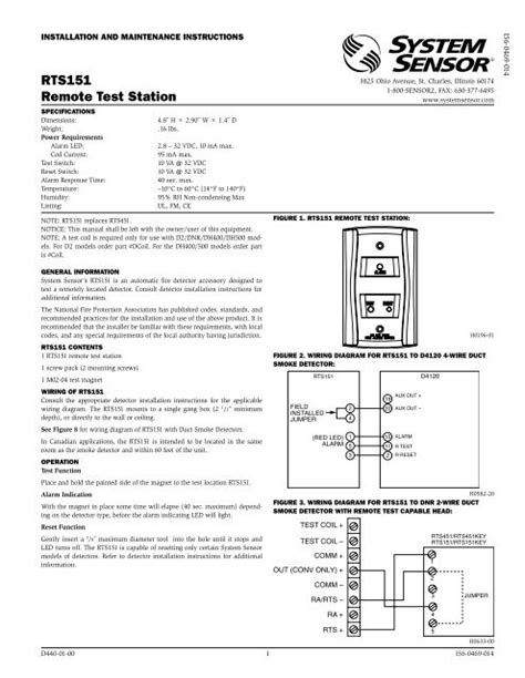System Sensor Duct Detector Wiring Diagram Collection