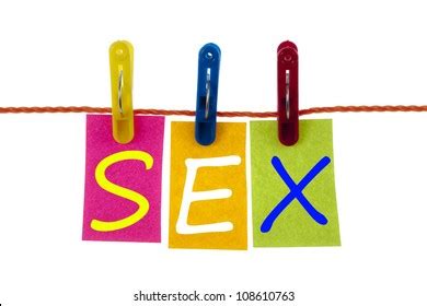 Sex Word On Laundry Hook On Stock Photo 92219980 Shutterstock