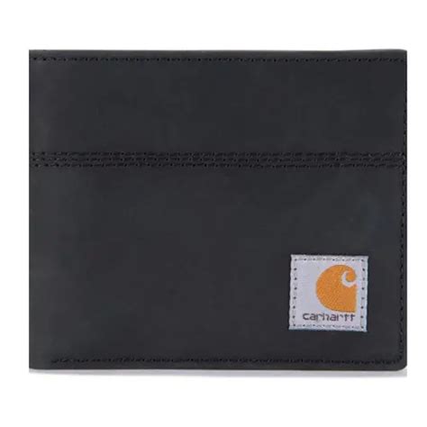 Carhartt Saddle Leather Bifold Wallet Black