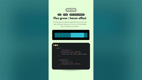 Flex Grow Hover Effect Explained 🤌🏻 Youtube