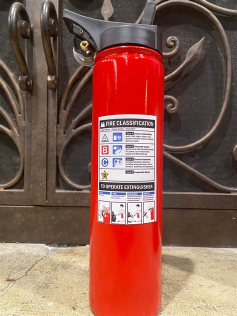 Fire Extinguisher Water Bottle Read Description Not A Real Fire