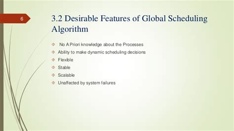 Desirable Features Of Global Scheduling Algorithm Techblogmu