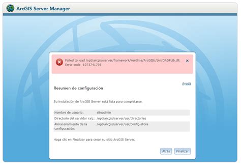 Arcgis Server Manager Site Creation Error Dadfli Esri Community