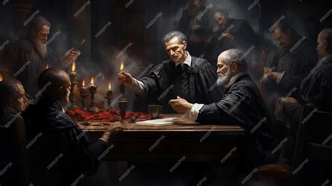 Premium Ai Image The Judges In Resolving The Conflict Determination