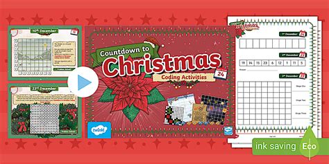 Ks2 Countdown To Christmas Coding Activity Pack Twinkl