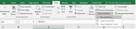 Excel Formula Data Validation Must Begin With Excelchat