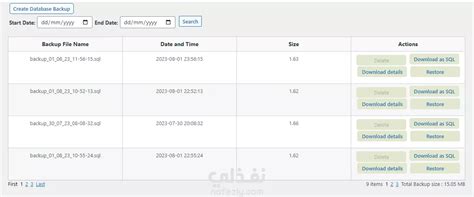 Wp Plugin For Backup And Restore نفذلي