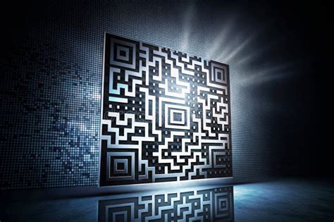 Modern Black And White Qr Code Design A Technological Symbol Of