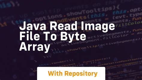 Java Read Image File To Byte Array Youtube