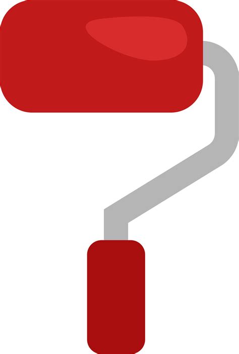 Instrument Roller Brush Icon Vector On White Background Vector Art At Vecteezy