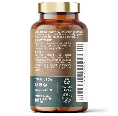 Lactobacillus Reuteri Probiotic – High Strength 6 Billion CFU ...