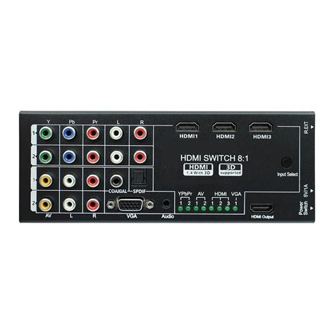 Multi Function Videoaudio Switch Box With 8 Inputs To 1 Hdmi Output