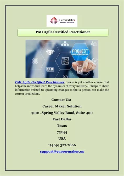Ppt Pmi Agile Certified Practitioner Powerpoint Presentation Free