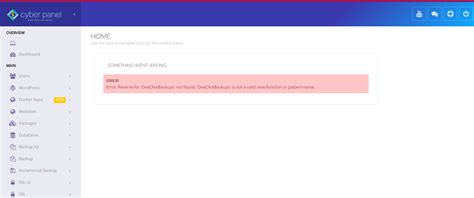 error reverse for when upgraded from the panel updates cyberpanel