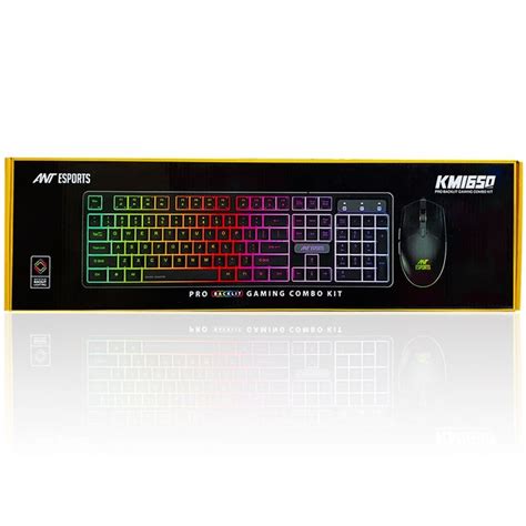ANT ESPORTS GAMING KEYBOARD MOUSE COMBO USB KM PRO BACKLIT Tirupati B B