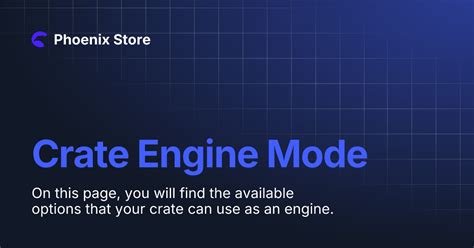 Crate Engine Mode Phoenix Store