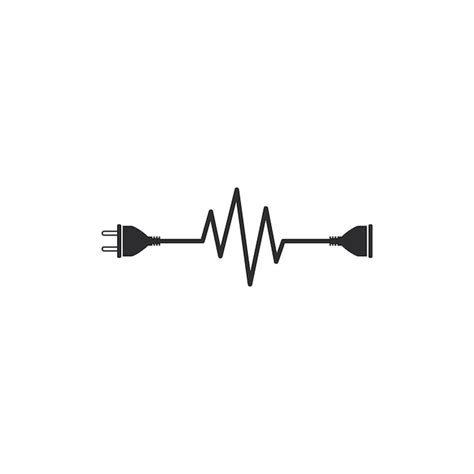 premium vector extension cord simple vector icon illustration