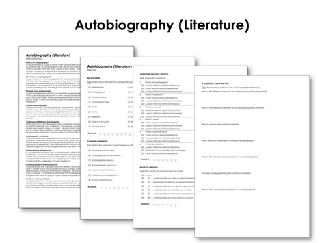 Autobiography Literature Made By Teachers