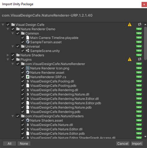 Nature Renderer Import Package For Render Pipeline