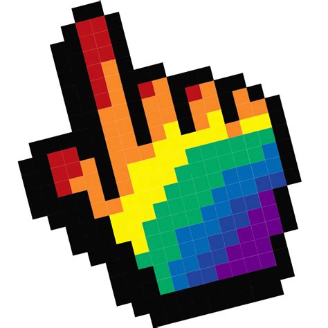 Rainbow Pixel Cursor Cm Cursors
