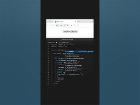 how to create a simple counter with React useState hook (Part 3) # ...