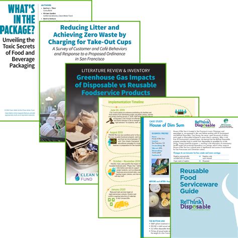 Rethink Disposable Resources Clean Water Action