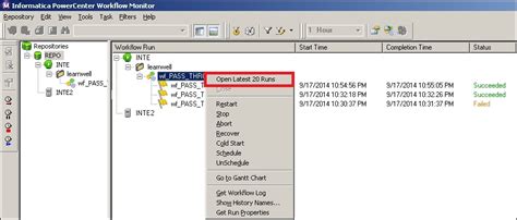 6 Monitoring Your Code Using The Workflow Monitor Screen Learning Informatica Powercenter 9 X