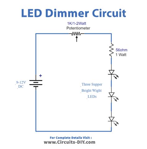 Simple Led Dimmer With Potentiometer