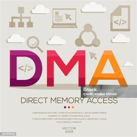 Dma Direct Memory Access Stock Illustration Download Image Now