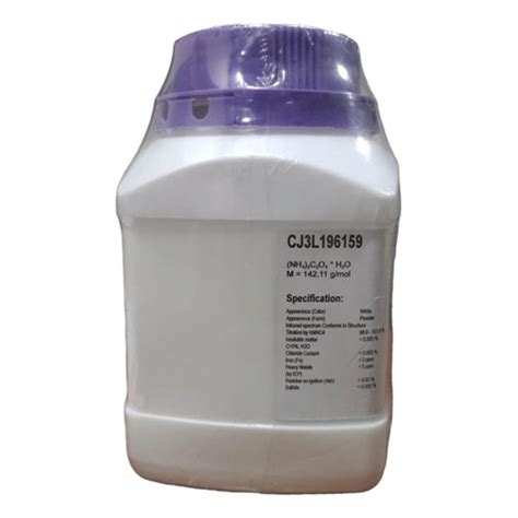 Ammonium Oxalate Monohydrate 500 Gm Merck India Labtex Bd