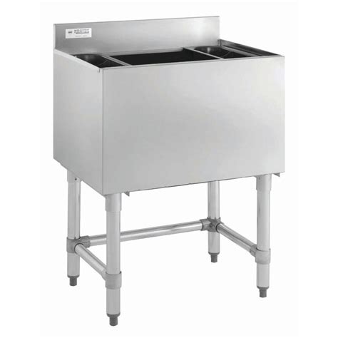 Kratos 32l 006 Underbar Ice Bin With Bottle Holders 119 Lb Capacity 36w X 18d X 33h