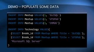 Introduction To SQL Server Graph DB PPT