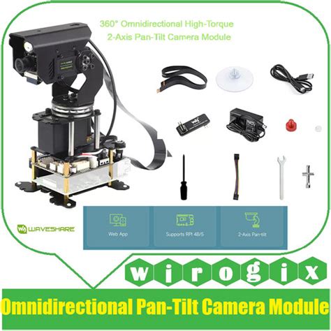 Jual 360 Omnidirectional High Torque 2 Axis Pan Tilt Camera Module Kab Bandung Wirogix