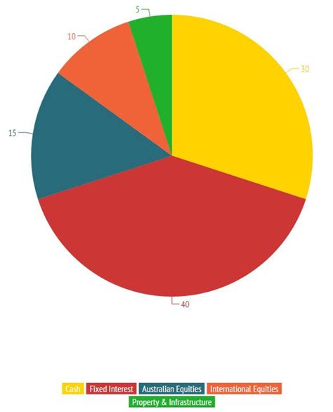 Conservative Risk Profile Chart Pie Format Templated
