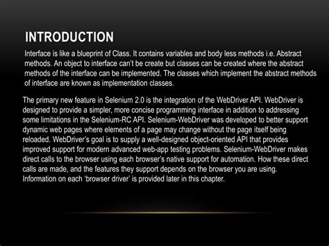 Ppt Web Driver Interface Powerpoint Presentation Free Download Id 11058502