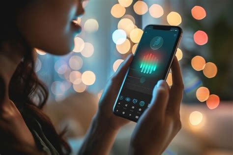 Premium Photo A Voice Authentication App On A Smartphone For Mob Generative Ai