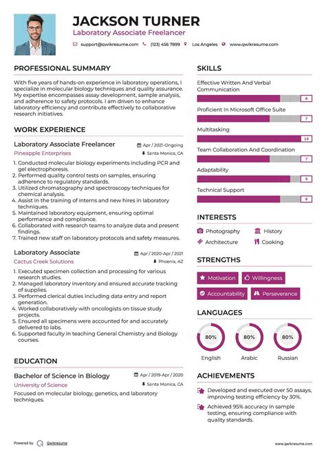 10 Laboratory Associate Resume Samples And Templates For 2025