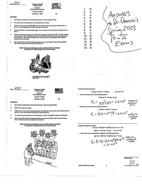 Practice Test Key Pdf Tests