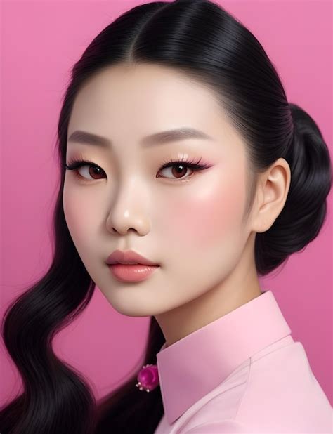 Premium Ai Image A Beautiful Modern Girl With Long Hair Ai Generated