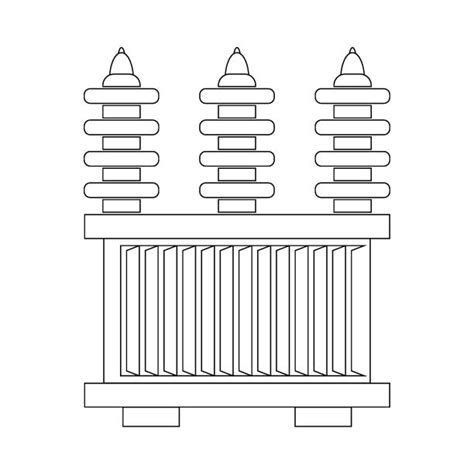 210 Illustration Of A Electrical Transformer Box Stock Illustrations