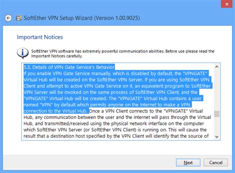 How To Enable Or Disable The VPN Relay Function On VPN Gate Client